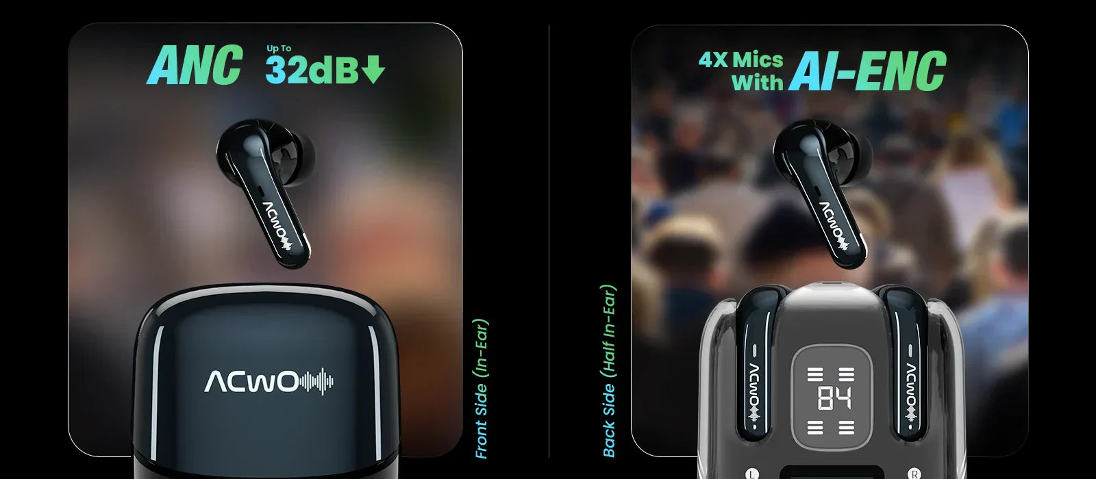 ENC vs ANC: Understand Noise-Cancelling Technologies in TWS Earbuds – ACwO