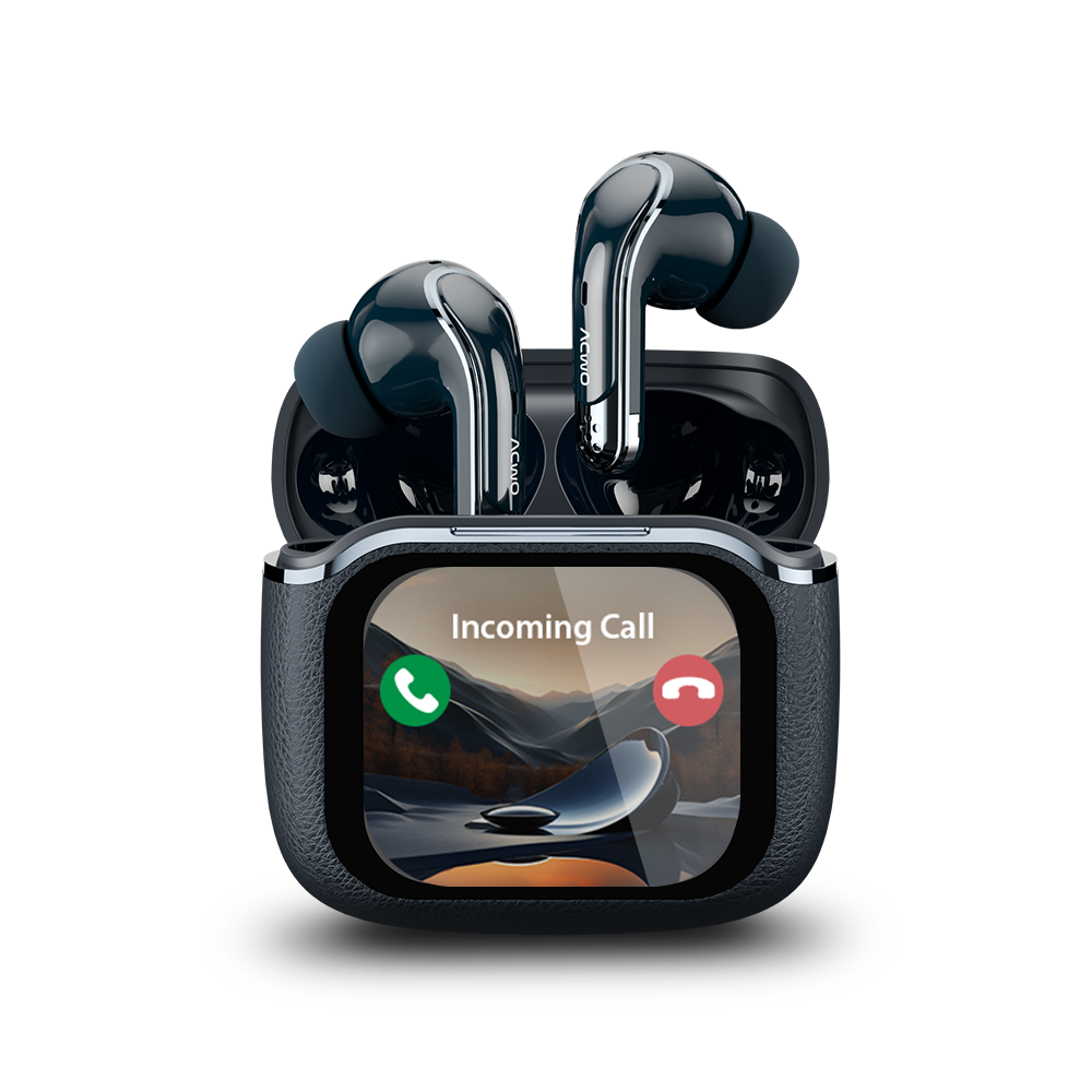 ACwO DwOTS BOLD TWS Earbuds With Smart 1.83" HD Touch Screen Display & ANC