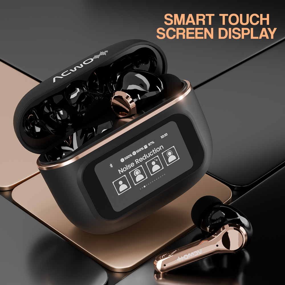 DwOTS Touch Screen TWS Display Earbuds | ANC and ENC | Find My Earbuds ...